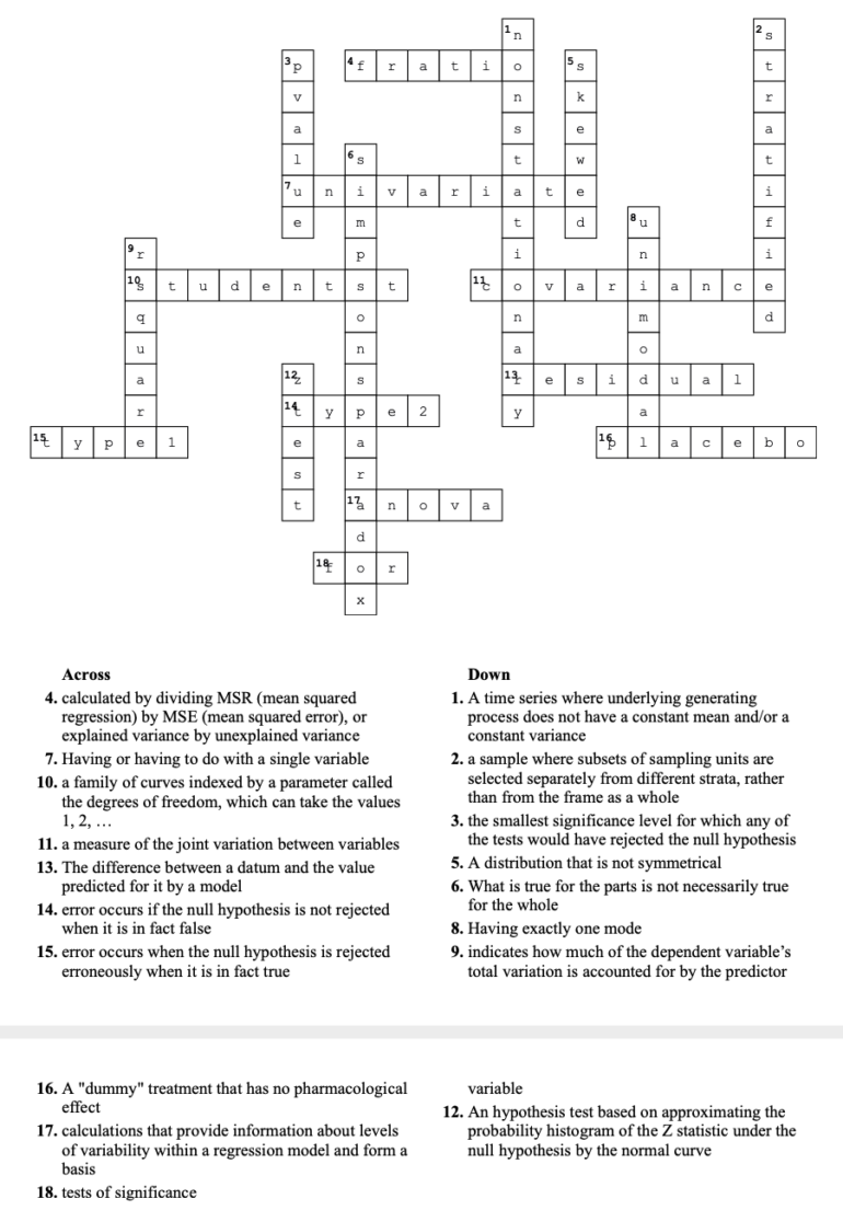 Machine Learning Crossword #9